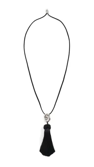 LUV AJ The Solstice Knot Tassel Necklace