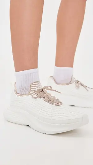 Apl Zipline Sneakers - Ivory/tan/ribbed