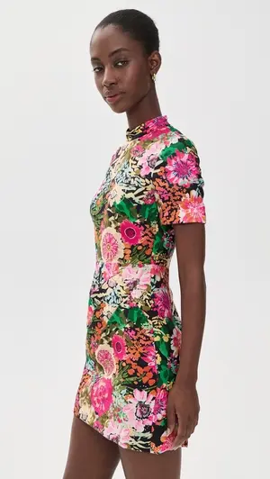 Saloni Draped Mini Dress