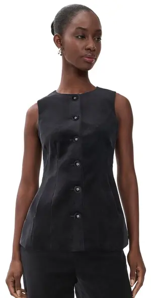 Saloni Alia Waistcoat - Black