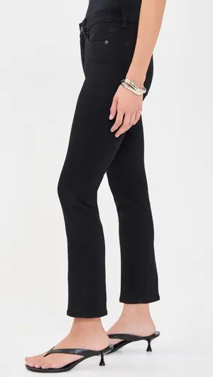 Good American Soft Tech Good Legs Straight Jeans