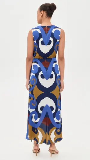 Misa Miles Satin Midi Dress