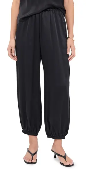 Donni. The Silk Balloon Pants - Jet