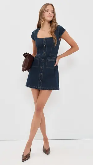 Paige Joanna Denim Mini Dress