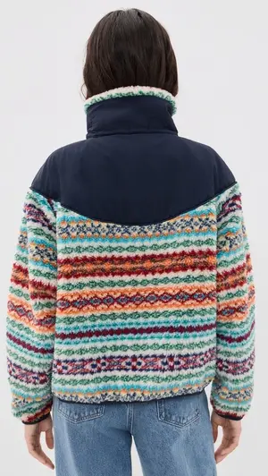 Polo Ralph Lauren Jacquard Knit Funnel Neck Jacket