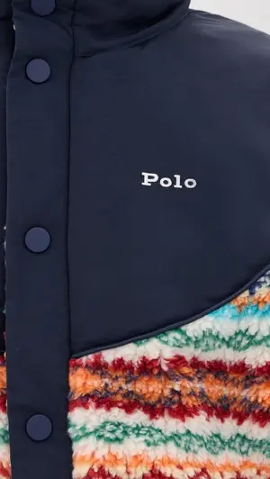 Polo Ralph Lauren Jacquard Knit Funnel Neck Jacket
