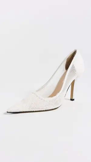 Mach & Mach Devon Chantilly Lace Pumps