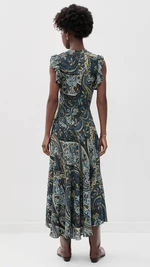 Ulla Johnson Ameline Silk Dress - Prussian