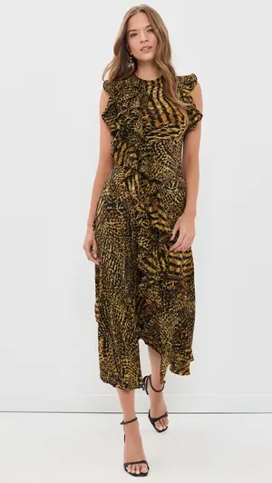 Ulla Johnson Ameline Silk Dress - Wren