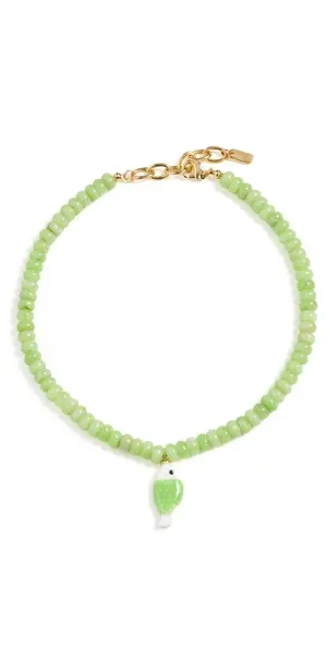 LOGAN TAY Beaded Necklace - Green