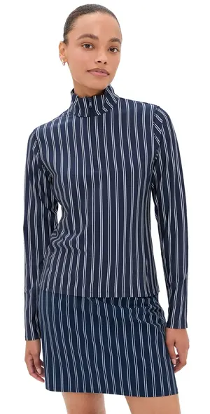 Rlx Ralph Lauren Mock Neck Half Zip Pullover - Navy