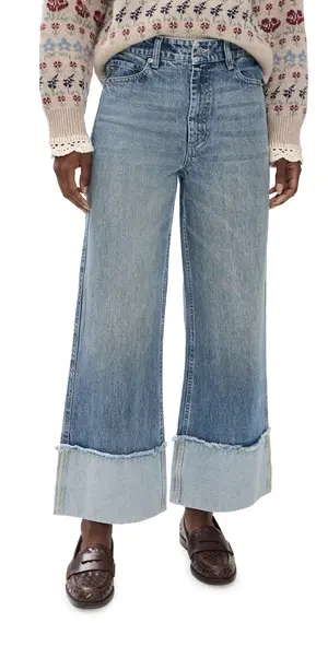 Sea Zayna Denim Straight Leg Jeans - Blue