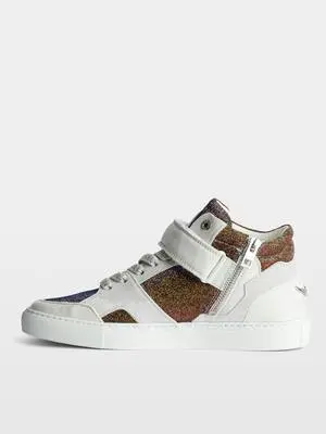 Zadig&Voltaire Zv1747 Mid Flash Sparkle Sneakers