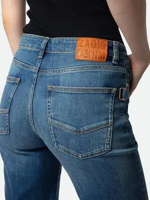 Zadig&Voltaire Faded Denim Straight-cut Jeans