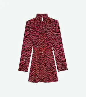 Zadig&Voltaire Ryde Leopard Silk Dress