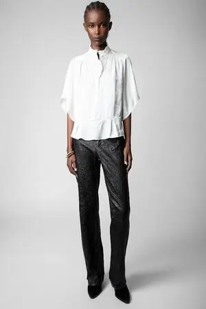 Zadig&Voltaire Taro Satin Top