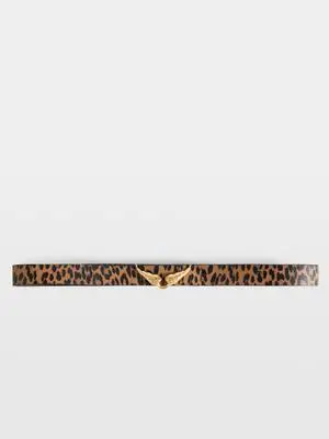 Zadig&Voltaire Reversible Leather Belt - Brandy