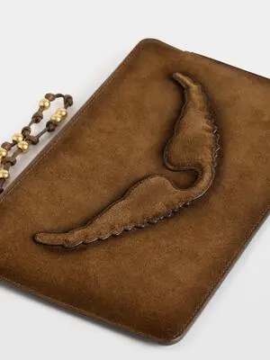 Zadig&Voltaire Leather Clutch - Cognac