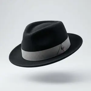 DASMARCA HATS James Melange Felt Fedoras - Black