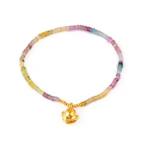 OPIUM JEWELS Vintage Amulet Bracelet Sapphires - Gold