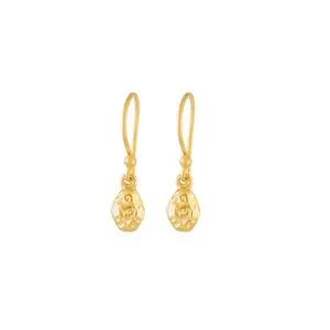 OPIUM JEWELS Golden Nugget Earrings Drops - Gold