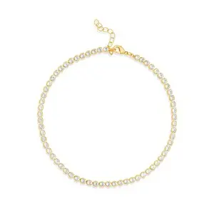 SHYMI Four Mm Round Bezel Anklet