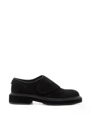 Giorgio Armani Touch-strap Suede Slippers