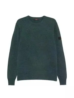 Peuterey Logo-patch Crew-neck Sweater - Green