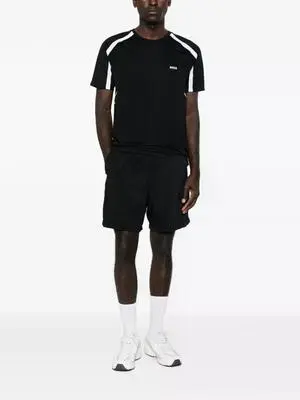 BOSS Logo-print Panelled T-shirt