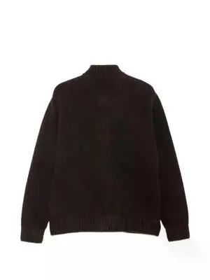 ZANONE Button-up Rib-trimmed Cardigan - Brown