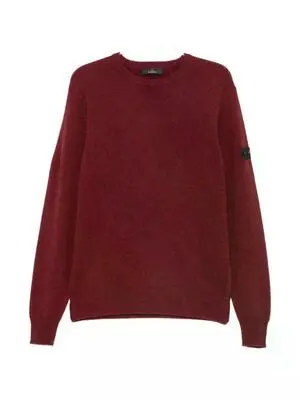 Peuterey Logo-patch Crew-neck Sweater - Red