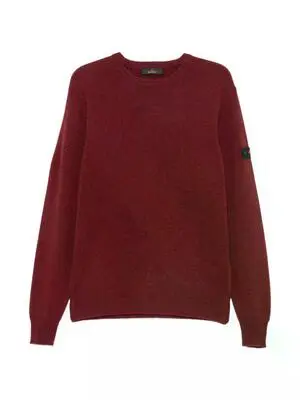 Peuterey Logo-patch Crew-neck Sweater - Red