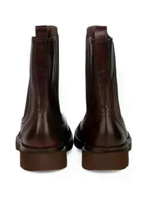 Status Elasticated-panel Leather Chelsea Boots
