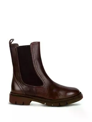 Status Elasticated-panel Leather Chelsea Boots - Brown