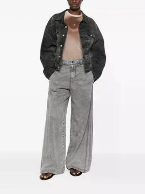 Patrizia Pepe Pleated Wide Leg Trousers