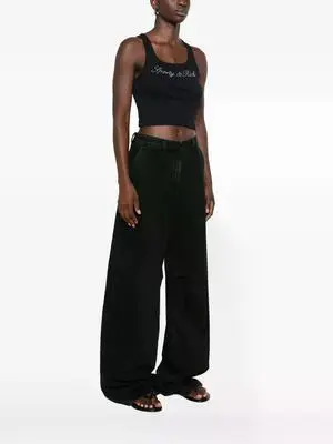 SPORTY & RICH Priscila Logo-print Ribbed Tank Top