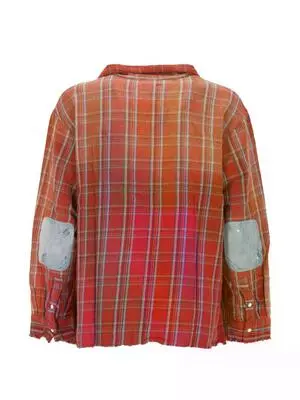 FOUND Plaid Denim Shirt