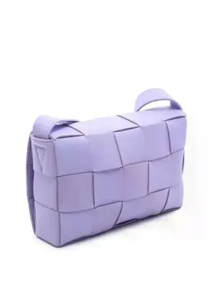 Bottega Veneta Bottega Veneta Nappa Intrecciato Cassette Crossbody Bag Purple