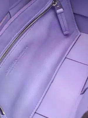 Bottega Veneta Nappa Intrecciato Cassette Crossbody Bag - Purple