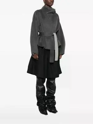 THE FRANKIE SHOP Belted Shawl-collar Coat