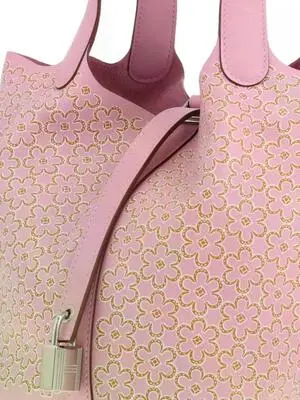 Hermès Picotin Lucky Daisy Bucket Bag - Pink