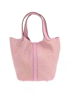 Hermès Picotin Lucky Daisy Bucket Bag - Pink