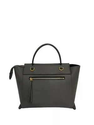 Celine 2017 Nano Grained Calfskin Belt Bag Satchel - Grey