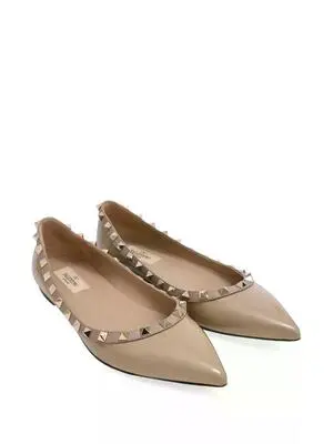 Valentino Garavani Rockstud Patent Leather Ballet Flats