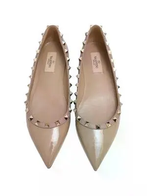 Valentino Garavani Rockstud Patent Leather Ballet Flats