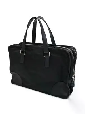 Prada Enameled Metal Triangle Briefcase