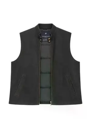 TOMBOLINI Suede High-neck Gilet