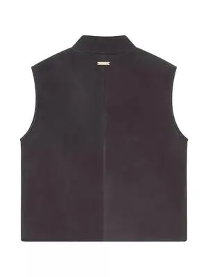 TOMBOLINI Suede High-neck Gilet
