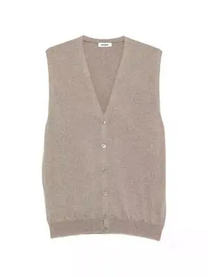 GRAN SASSO Button-up Knitted Gilet - Brown