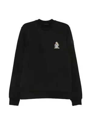 Moncler Long-sleeve Crew Neck Sweatshirt - Black